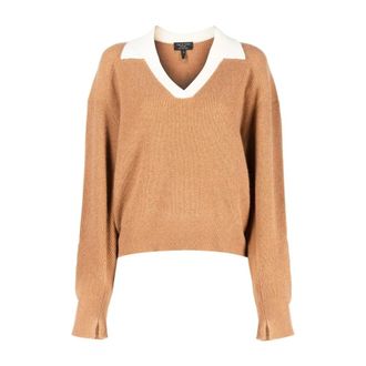 Rag & Bone Beige Cashmere Casual Sweater - - Knitwear - Damen - Braun - M