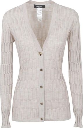 Fabiana Filippi Casha Cardigan - - Knitwear - Damen - Beige - S