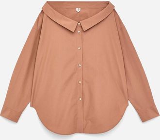 Arket Bluse Mit Weitem Ausschnitt -Rosa