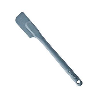Mastrad Mastrad - Demi Spatule - Demi Maryse - Pâtisserie Desserts Nappage - Unibloc - en Silicone - Ne Raye Pas les Casseroles - Grise, Gris