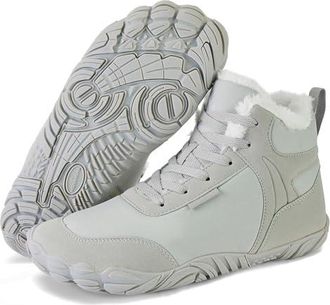 Mishansha Chaussures Hiver Homme Femme Chaussures Minimalistes Confortables Botte Hiver Antidérapantes Bottes de Neige Souple Bottines Barefoot avec Chaude Doub