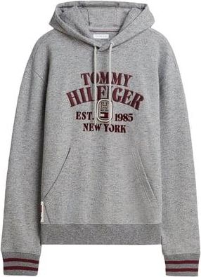 Tommy Hilfiger Sweat droit &agrave; capuche brod&eacute; en coton