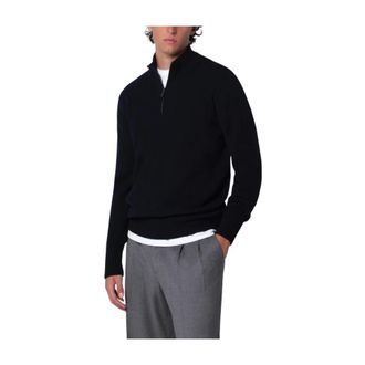Drumohr Pullover mit Rei&szlig;verschluss ML - - Sweatshirts & Hoodies - Herren - Blau - 2XL