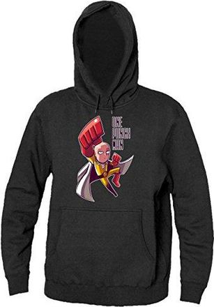 Finest Prints Superhero One Punch Man Artwork Mens Hooded Sweatshirt Small