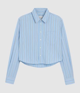 Ami Chemise Ami De Coeur Bleu Cachemire Ivoire