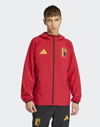 adidas adidas Performance - Belgique Tiro Travel - Veste coupe-vent zipp&eacute;e - Rouge Team Power 2