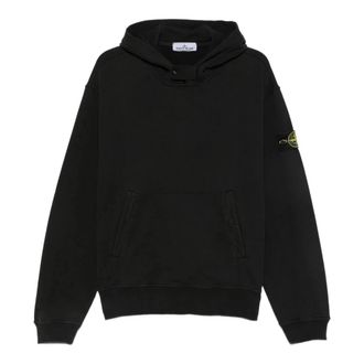 Stone Island Hoodie Pullover - - Sweatshirts & Hoodies - Herren - Schwarzk - M