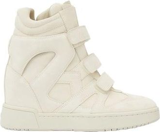 Isabel Marant Baskets montantes compens&eacute;es IM3 en cuir daim