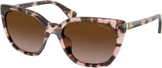Ralph Lauren Femme, Accessoires, Rose, Taille: 56 MM Lunettes de soleil Papillon