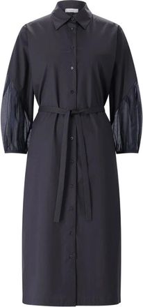 PESERICO Femme, Robes, Bleu, Taille: 40 FR Robe Chemise Midi