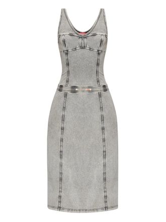 Diesel robe D-Inny en jean - Gris