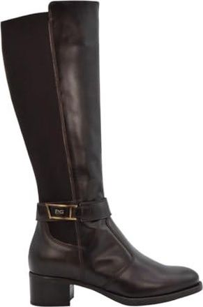 Nero Giardini I514644D Bottes Femme en Cuir Et Tissu - Marron Fonc&eacute; 36 EU