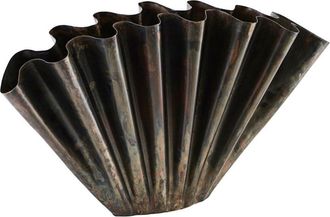 House Doctor Vase, Überschwemmung, antikbraun, L 53,4 cm, B 11 cm, H 30 cm, Mehrfarbig, Einheitsgröße