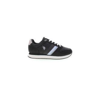 U.S.Polo Association U.s. Polo Assn. - Baskets en polyester noir avec logo contrastant - Homme - Chaussures - Noir - Taille: 40 EU