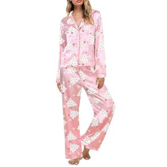 Generic Ensemble de pyjama d&eacute;contract&eacute; et tendance avec pantalon long, tenues dhiver pour femmes, ensemble de v&ecirc;tements de d&eacute;tente pour femmes, ensemble de su