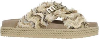 Mou Femme, Chaussures, Beige, Taille: 39 EU Criss-cross Rope Sandal