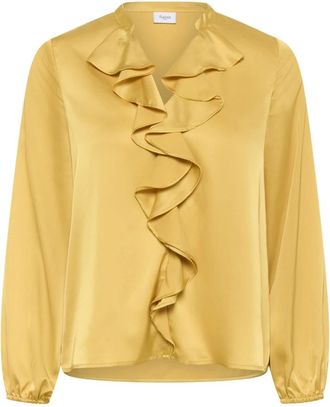 Saint Tropez Femme, Blouses et Chemises, Jaune, Taille: 40 FR Blouse LodisaSZ