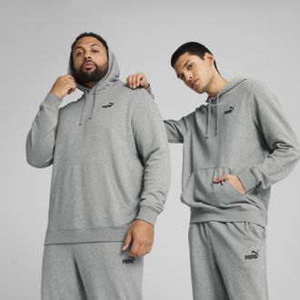 Puma Hoodie avec petit logo N&deg; 1 Essentials Homme, V&ecirc;tements, Gris, XXL