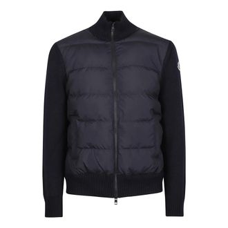 Moncler Homme, Vestes, Bleu, Taille: L Gilet en tricot