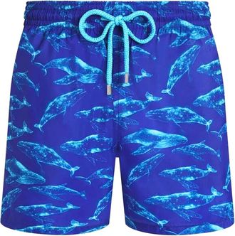 Vilebrequin Homme, Maillots de bain, Bleu, Taille: 2XL Sparkling Whales Ultra-Lightweight Foldable Swim Shorts