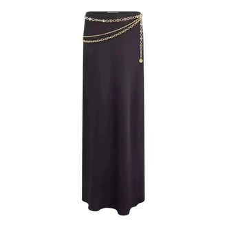 Paco Rabanne Schwarzer Maxirock mit goldenen Ketten - - Skirts - Damen - Schwarzk - S
