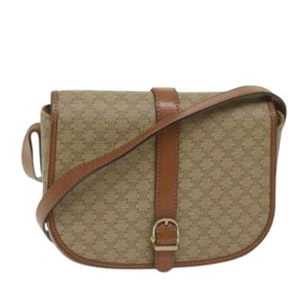 Celine Sac bandouli&egrave;re en toile Pre-owned - Femme - Pre-owned - Beige - Taille: ONE Size