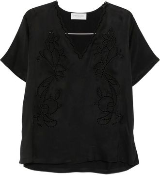 Ermanno Scervino Femme, Blouses et Chemises, Noir, Taille: 38 FR Mf099 Blouse