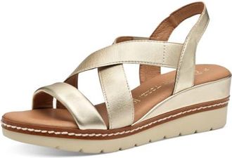 Marco Tozzi Femme Sandale 2-28721-42, Or, 36 EU
