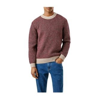 Pepe Jeans London Gestreifter Strickpullover f&uuml;r den Winter - - Knitwear - Herren - Braun - XL