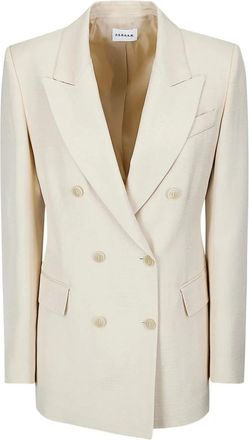 P.A.R.O.S.H. P.a.r.o.s.h., Femme, Vestes, Beige, Taille: 38 FR Veste Crois&eacute;e Rania