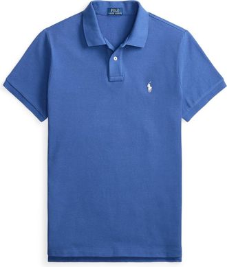 Ralph Lauren Piqu&eacute;-Poloshirt mit Logo-Stickerei, Custom Slim Fit in