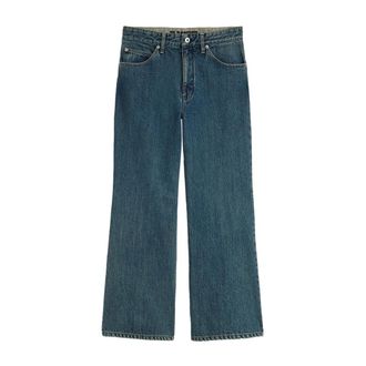 Jil Sander Blaue Flared Denim Jeans - - Jeans - Damen - Blau - W28