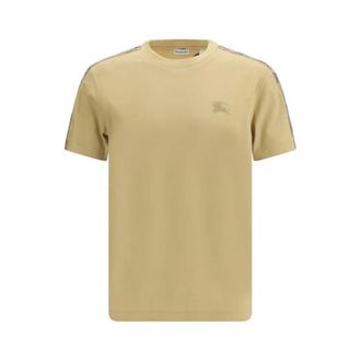 Burberry Homme, Tops, Beige, Taille: M T-shirt ras du cou en coton