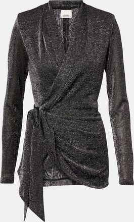 Isabel Marant Wickeltop Cinay aus Lamé
