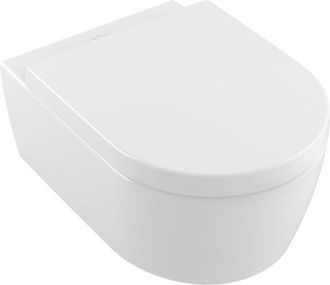 Villeroy & Boch Combi-Pack Avento hr 370x530x315mm Oval wandh&auml;ngend Abgang waagerecht Direct-Flush, Wei&szlig; Alpin - Villeroy&boch
