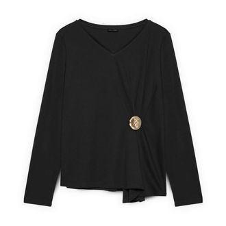 Fiorella Rubino Damen, Blusen & Hemden, Schwarzk, LGr&ouml;&szlig;e