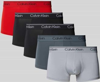 Calvin Klein Underwear Trunks mit elastischem Logo-Bund im 5er-Pack