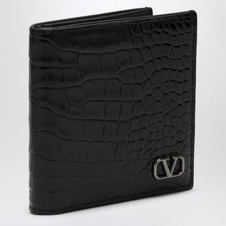 Valentino Garavani Signature Vlogo Geldb&ouml;rse Schwarz