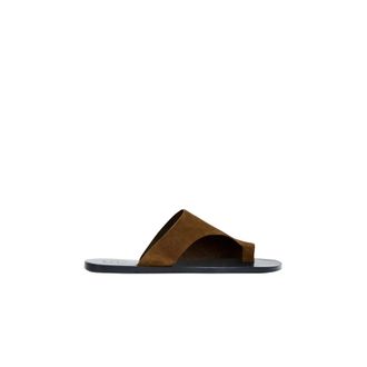ATP Atelier Femme, Chaussures, Brun, Taille: 38 EU Sandales en daim cannelle