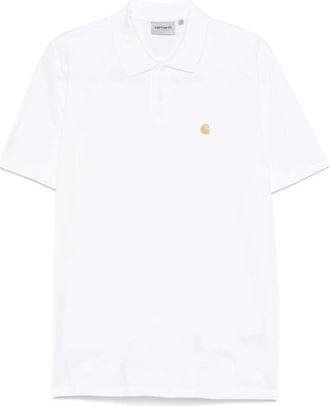 Carhartt Work in Progress Homme, Tops, Blanc, Taille: XL T-shirts et Polos Blancs avec Manches Courtes