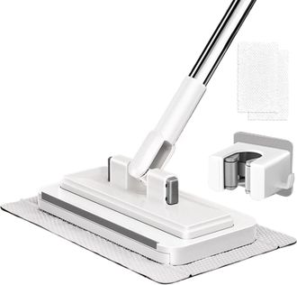 Generic No-Wash Mop - Bodenreinigung Trockene Clip-Design Einwegt&uuml;cher Staubsammlung Schnelle Aufnahme Praktische Nutzung Langlebig | Home K&uuml;che Wohnzimmer Pa