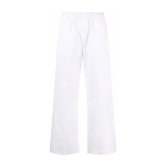 Aspesi Weite Seiden-Nylon-Hose - - Trousers - Damen - Wei&szlig; - XS