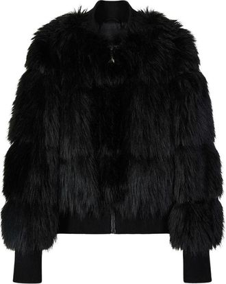 Patrizia Pepe Femme, Vestes, Noir, Taille: 44 FR Bomber Jacket