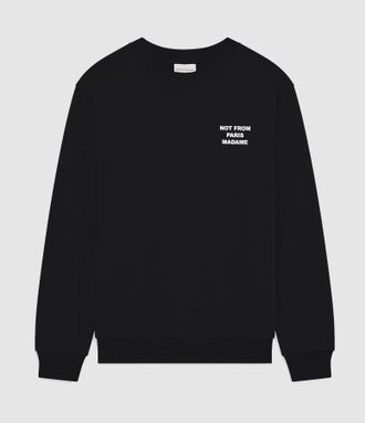 Dr&ocirc;le de Monsieur Sweatshirt Bold Slogan Black