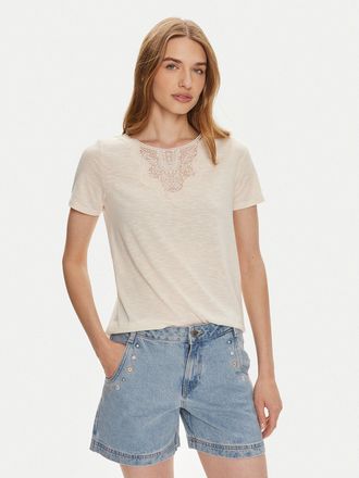 Jacqueline de Yong T-Shirt Dodo 15296235 Beige Regular Fit