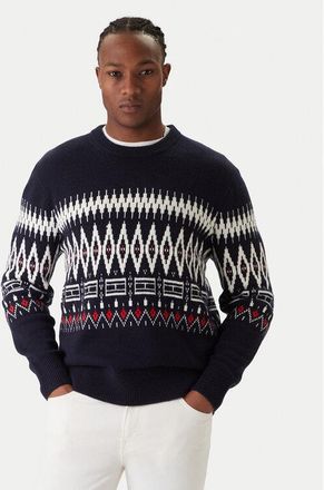 Tommy Hilfiger Pullover Fairisle MW0MW40844 Dunkelblau Regular Fit