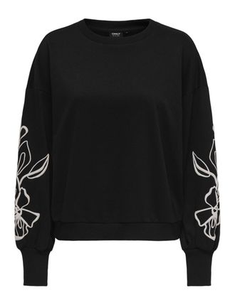 Only Onlbrooke L/S O-Neck Flower SWT Noos