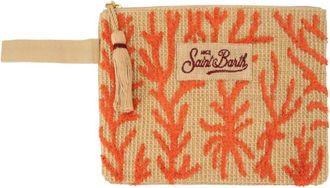 MC2 Saint Barth Femme, Sacs, Beige, Taille: ONE Size Jute Envelope Clutch