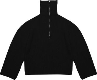 Courr&egrave;ges Herren, Strickwaren, Schwarzk, LGr&ouml;&szlig;e