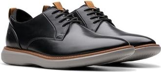 Clarks Brantin Uni Homme, cuir noir, 39 EU